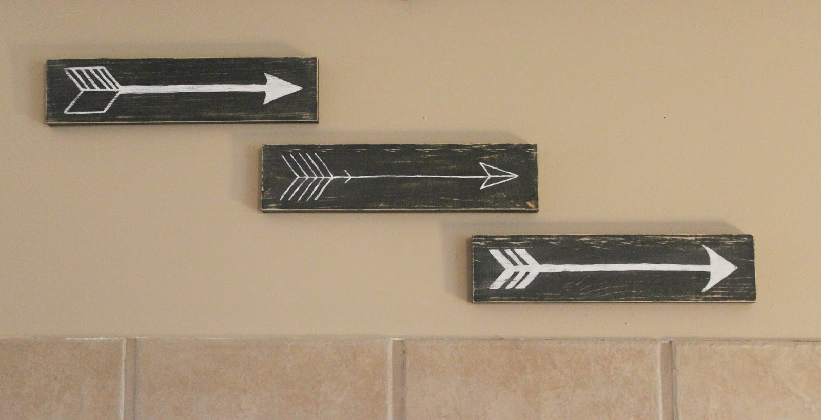 Happy At Home: Hand Painted Arrow Signs
