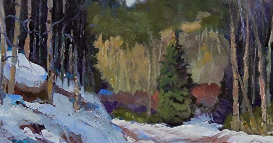 Susan Fowler Fine Art: Colorado Winter Snow Landscape Oil Painting ...