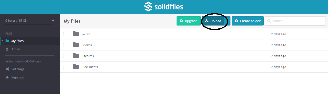 Cara Terbaru Daftar dan Upload File di Solidfiles
