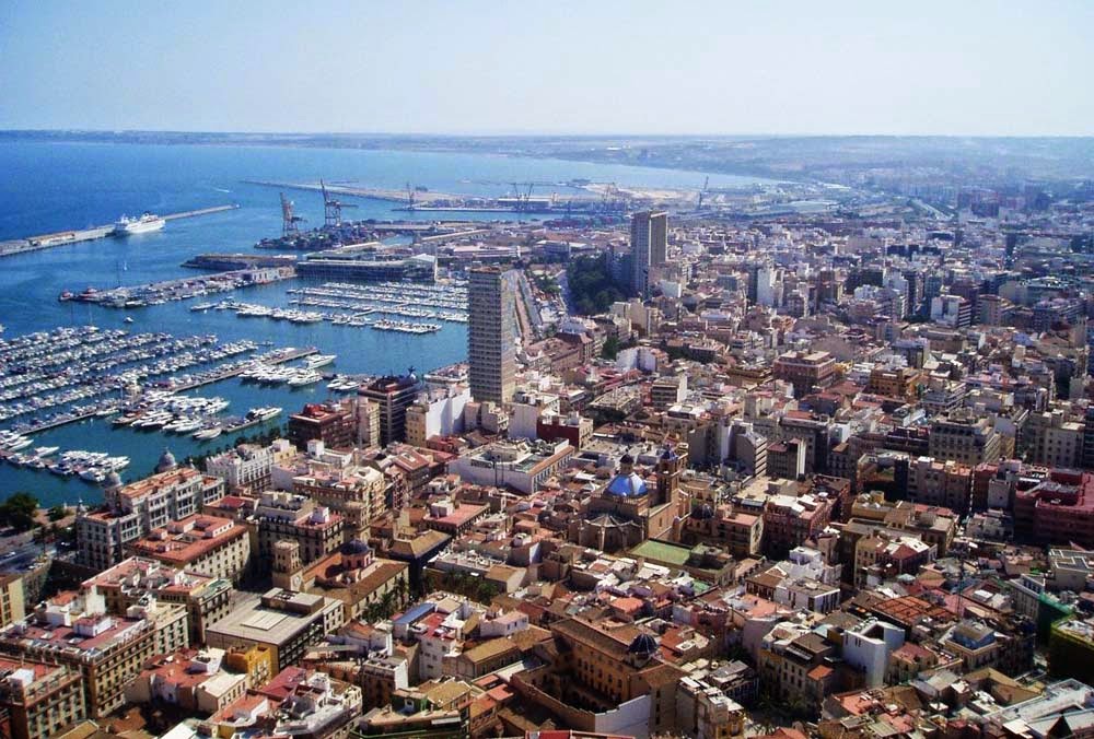 ALICANTE OR ALACANT, CITY AND PORT IN SPAIN