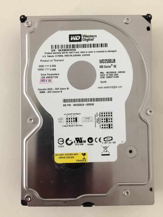 Banana Jump: IDE/PATA ATA Western Digital HDD Hard Drives - from $5.00 ...