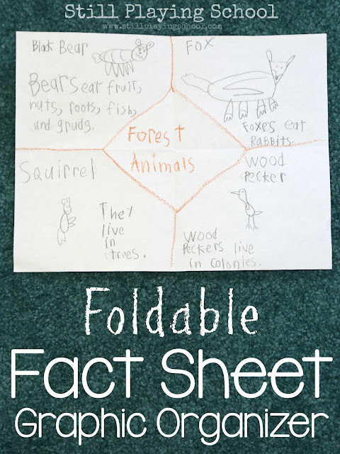 Forest Animals Foldable Graphic Organizer | Still Playing School