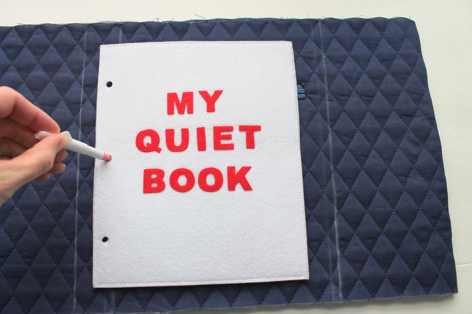 Serving Pink Lemonade: How to Make a Fabric Quiet Book Cover