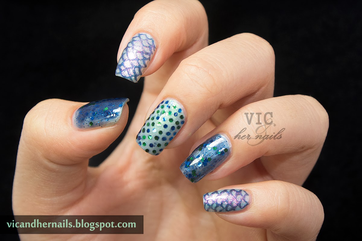 Vic and Her Nails: March N.A.I.L. - Theme 2 - Aqua