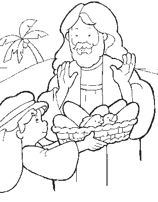 Sekolah Minggu Ceria: Tuhan Yesus memberi makan Lima ribu orang dengan ...