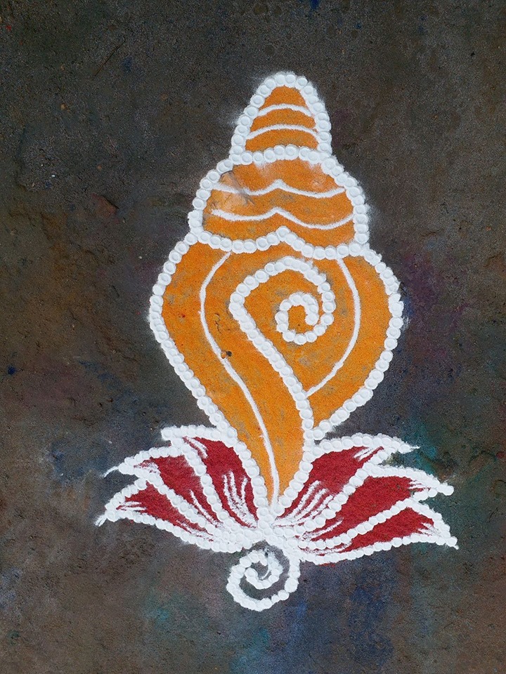 TELUGU WEB WORLD: SHANKAM SHIVALINGAM AND FLOWERS TRADITIONAL RANGOLI ...