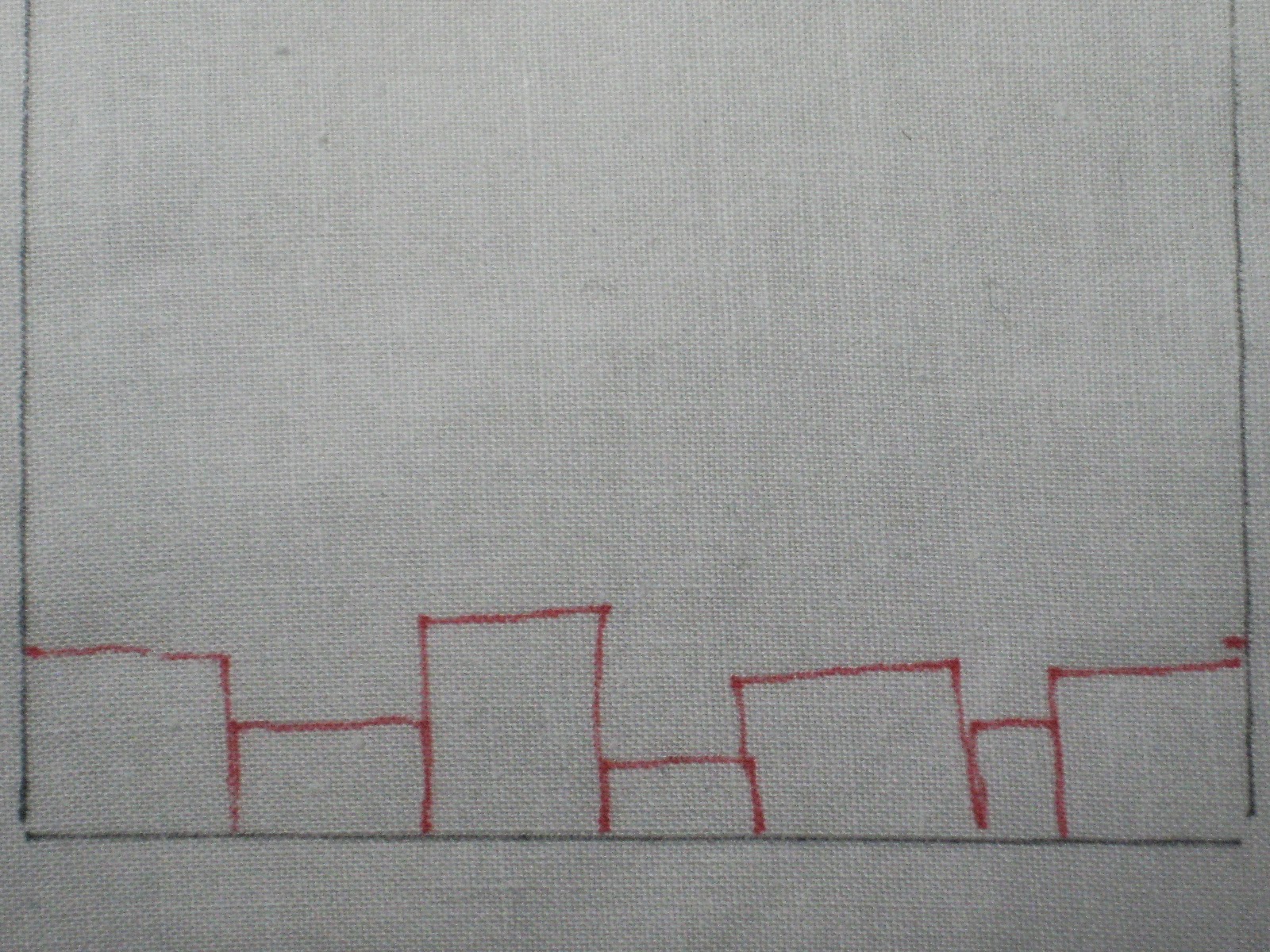 pattsart: How To Quilt A Stitch No. 5: Stacked Roof Tops