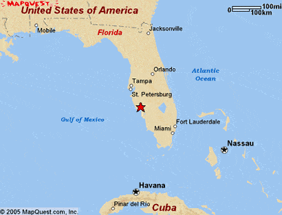 Cuba To Florida Map