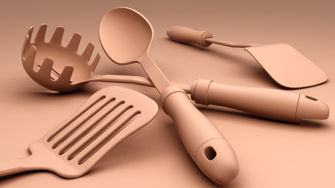 Maxwell 3D Resources: Free 3D Models. Cooking Utensils, by Joker Martini