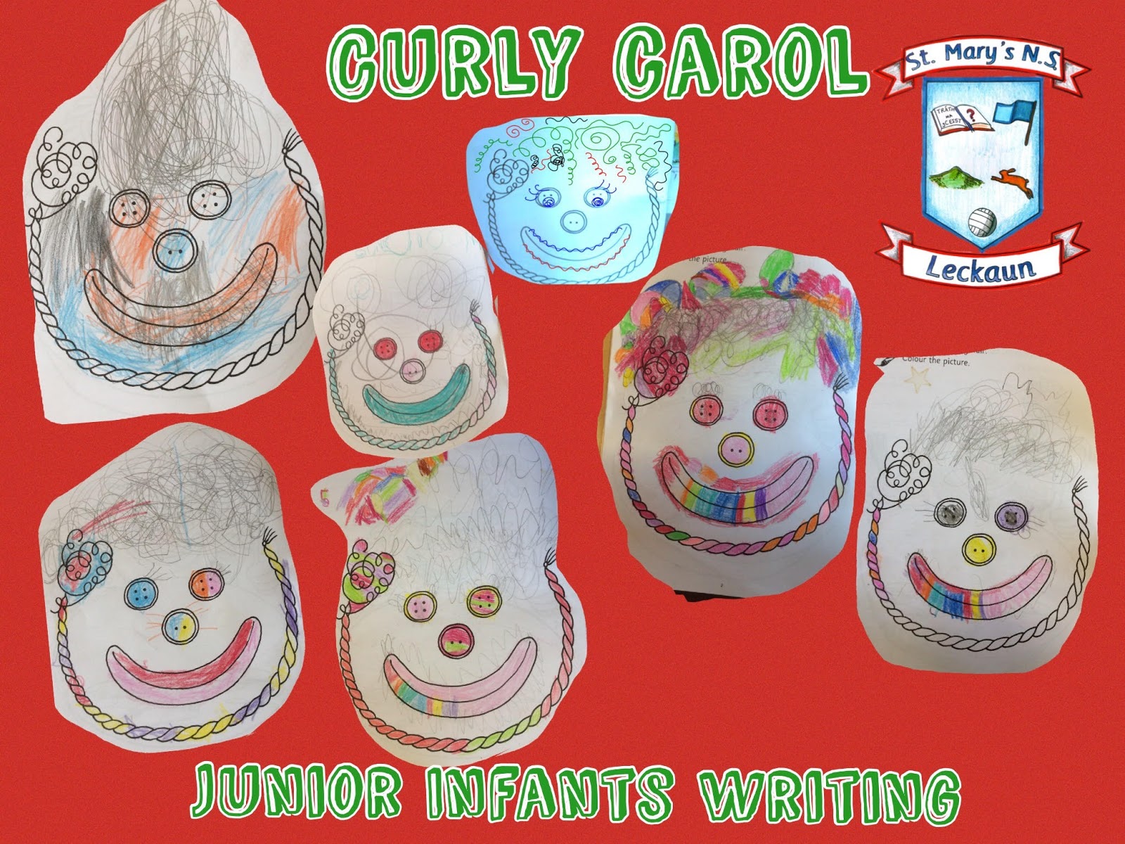 Leckaun National School: Curly Carol Pre Writing in Junior Infants