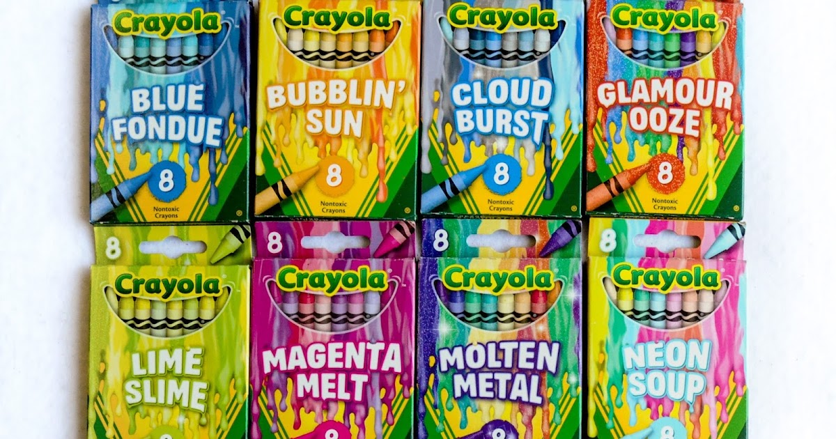 8 Count Crayola Meltdown Crayons: What's Inside the Box | Jenny's ...