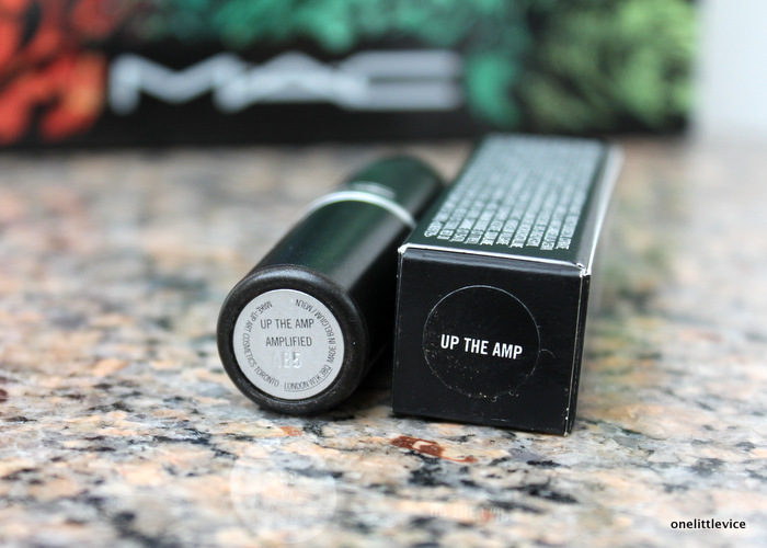 Mac Up The Amp Lipstick Review | One Little Vice