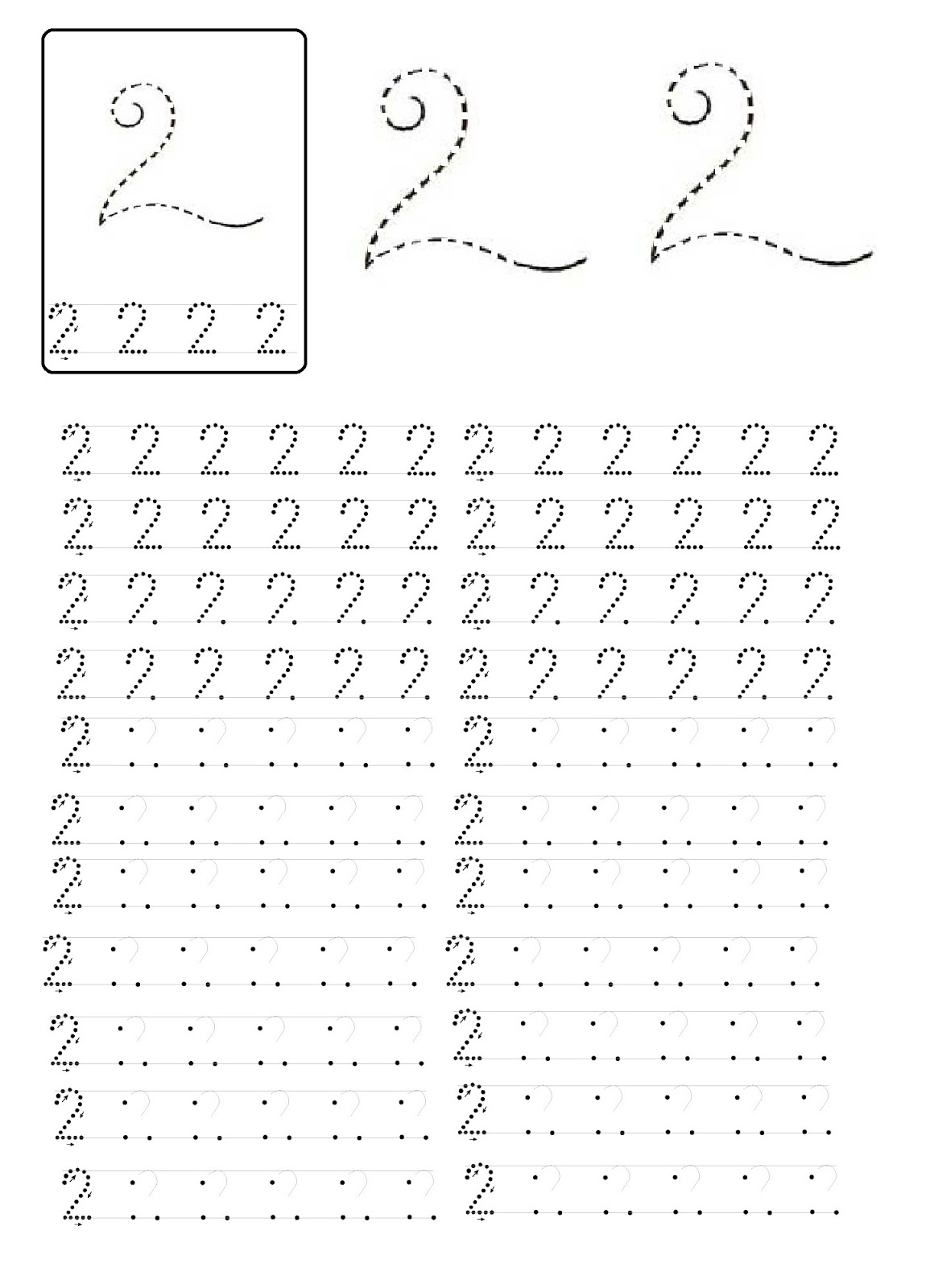 Lumea lui Scolarel...: M.E.M.: fișă pentru scrierea cifrei 2 (doi)