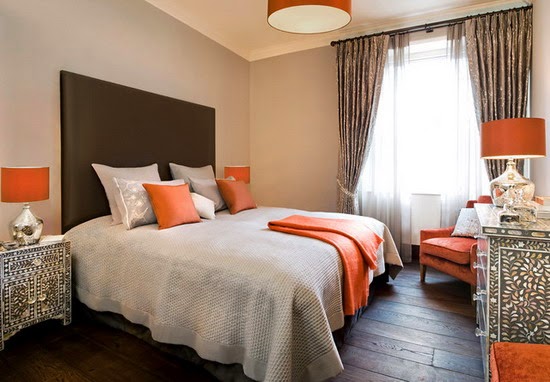 Decoración de habitaciones con color naranja | Ideas para decorar