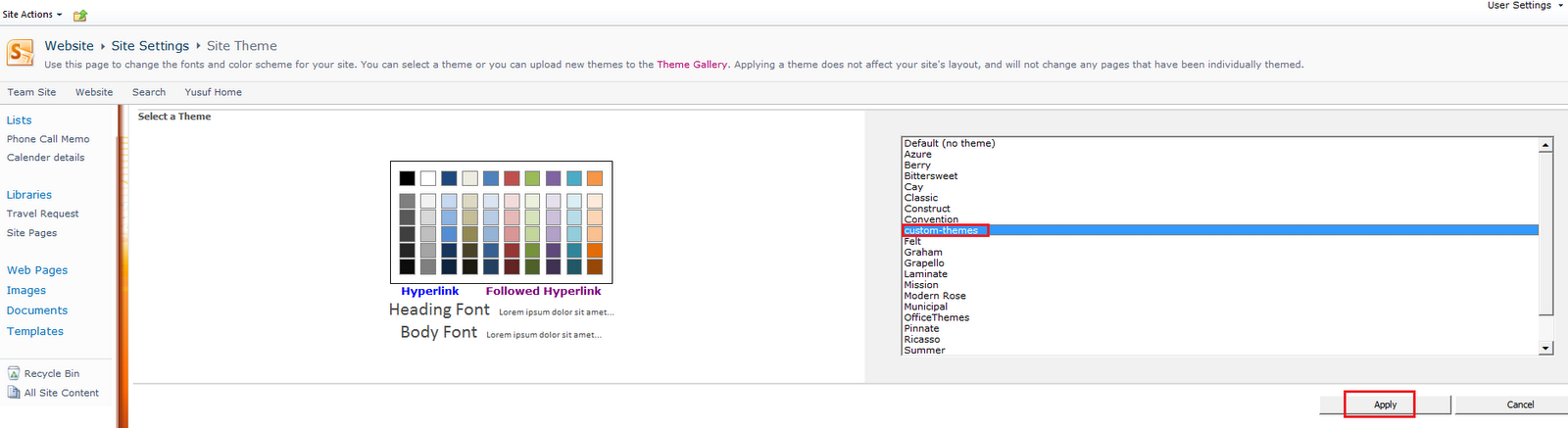 Sharepoint: Creating a SharePoint Theme using a PowerPoint Template