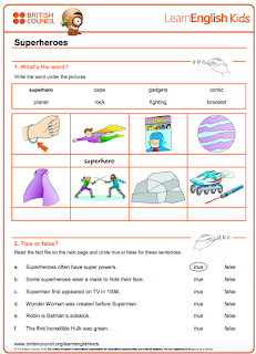 OUR ENGLISH CLASS: Reading about heroes