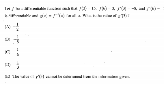 EPSILON-DELTA: Derivatives of Inverse Functions