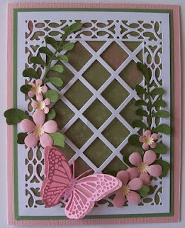 Baukje's Cards and Crafts: Cathedral Lace Frame