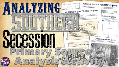 Students of History: Secession of the South Lesson Plan and Activities