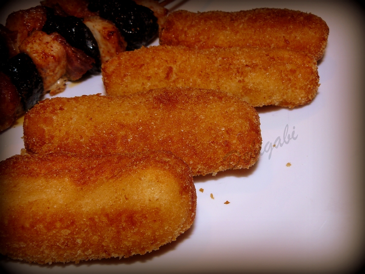 Vegyes saláta: Burgonya krokett