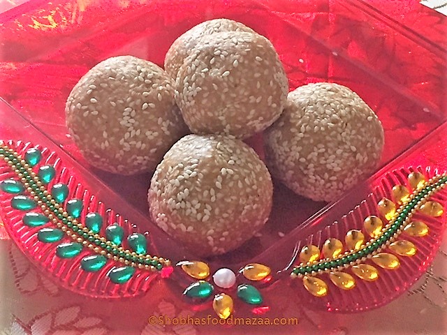 Shobha's Food Mazaa: TILGUL / TIL KE LADDOO / SANKRANTI SPECIAL