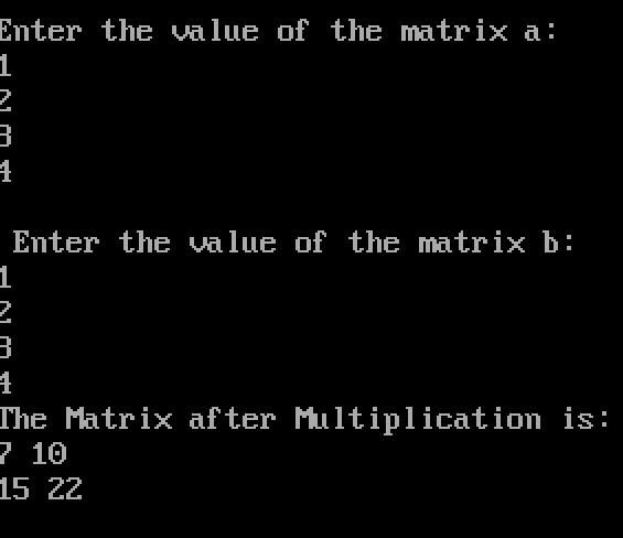 Multiplication of two 2D Matrix | Programming In C++