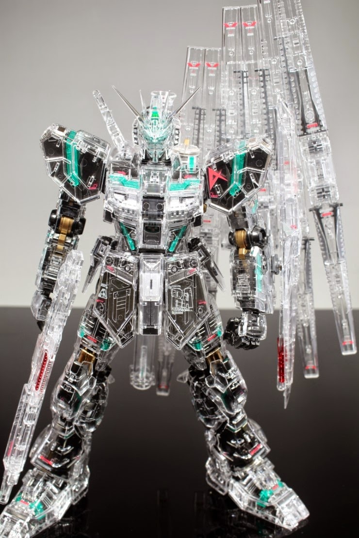 Painted Build: MG 1/100 RX-93 nu Gundam Ver. Ka "Mechanical Clear ver."