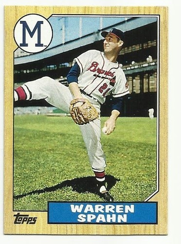 Baseballcardman: Topps Mini Warren Spahn Card number is TM-93
