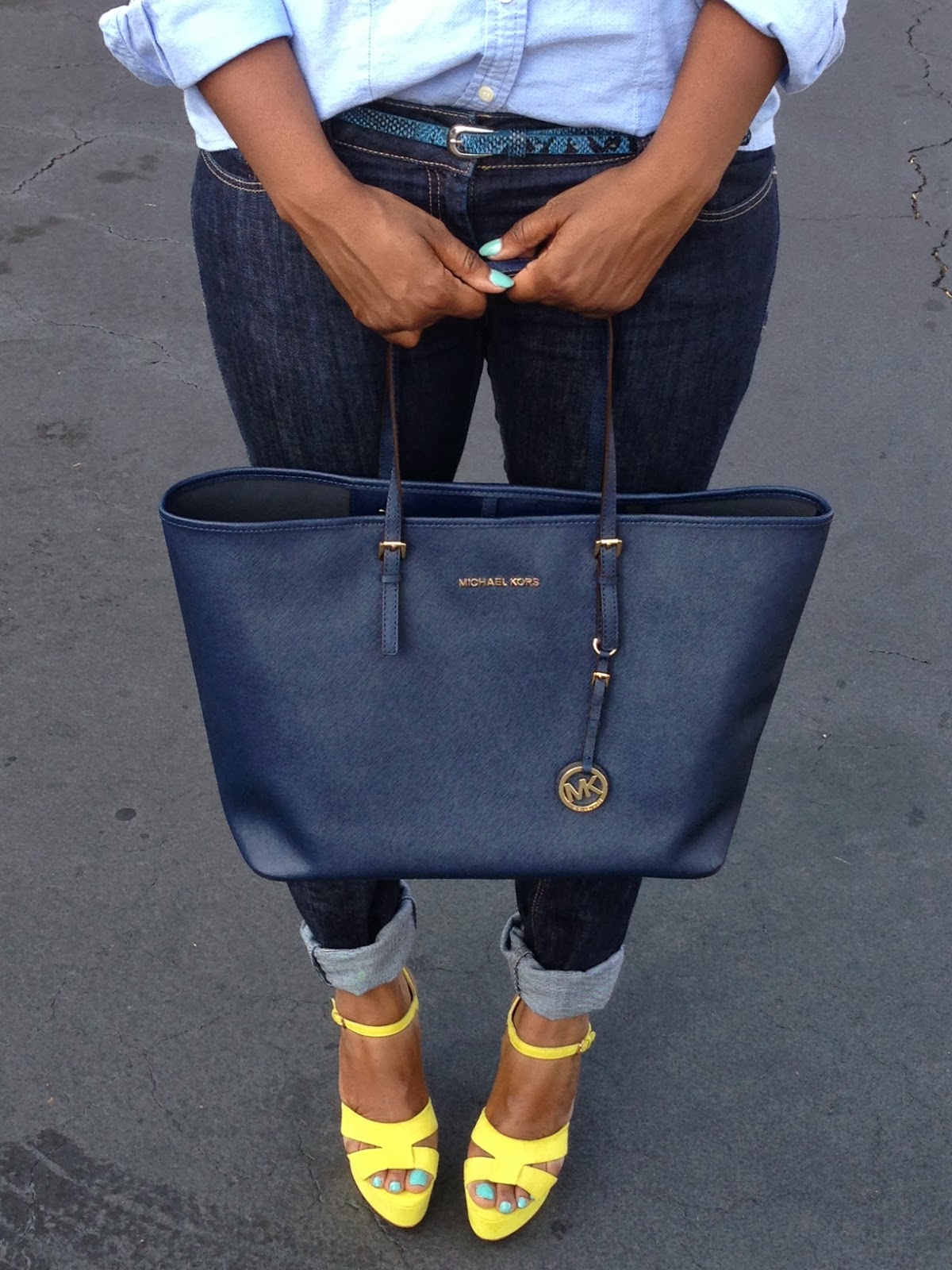 Chic Pantry: DENIM & NEON