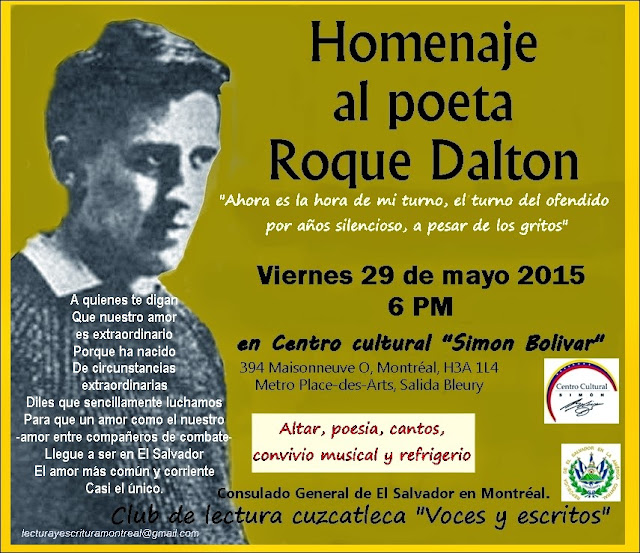 CLUB DE LECTURA CUZCATLECA `` Voces y Escritos``: mayo 2015