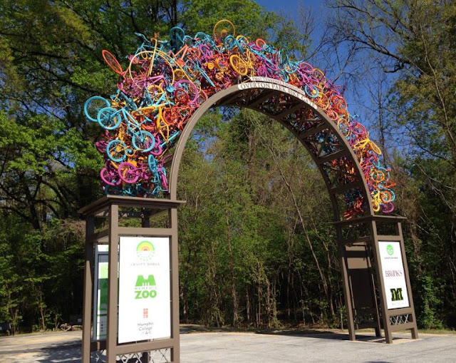 Just A Car Guy: the Overton Park Bike Gate arch is made from more than ...