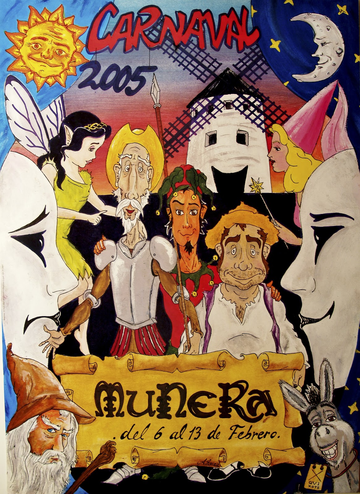 Trabajos artísticos ANTONIO RUIZ : Carteles de Carnaval