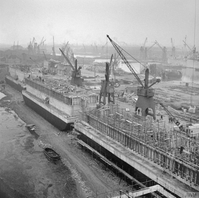 A Rotherhithe Blog: Mulberry Harbours at Rotherhithe's South Dock in ...