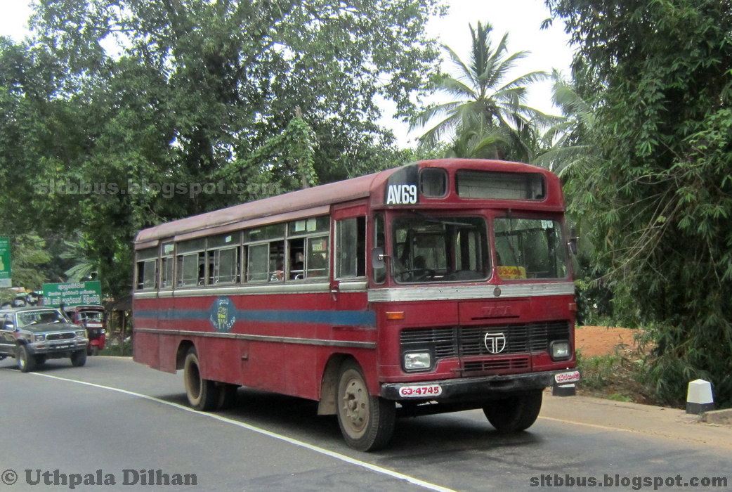 SLTB buses - ශ්‍රී ලංගම බස්: TATA 1510 Ruby bodied bus from SLTB ...