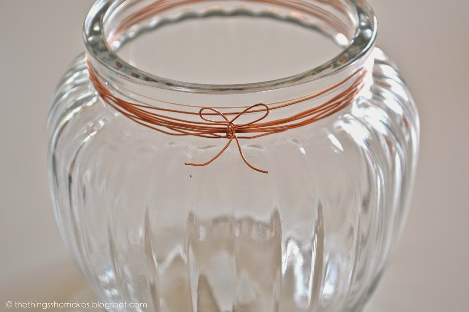How To Make a Copper Wire Wrapped Jar | The Things She Makes
