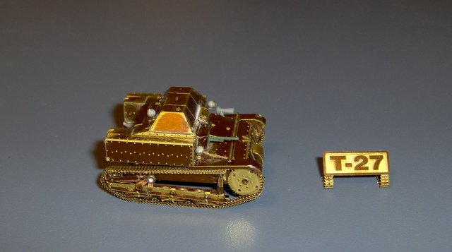 Gulumik Military Models: Soviet Tankette T-27 1/72 Part A009-72