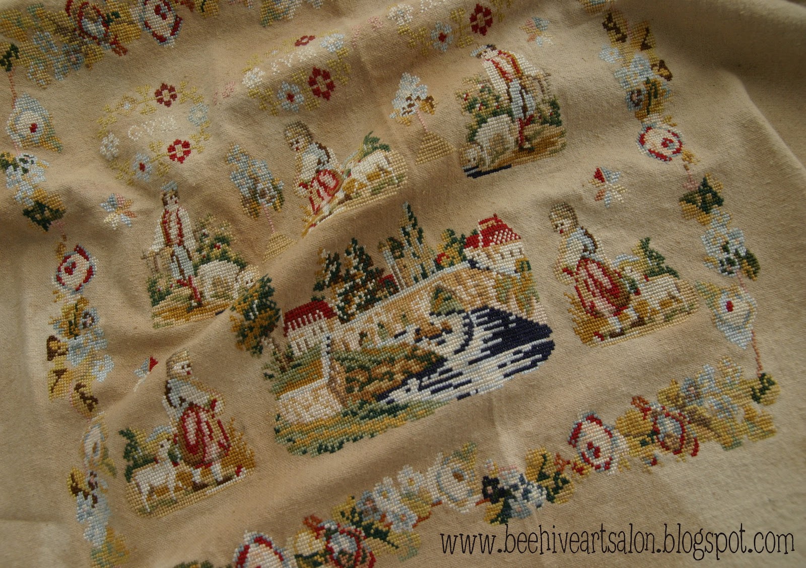 Beehive Art Salon: Antique Samplers