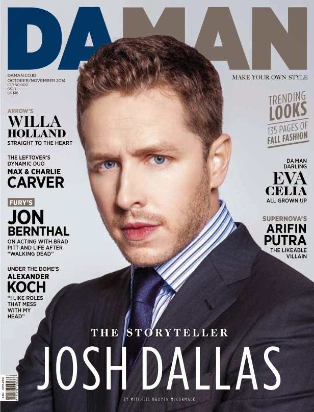 Josh Dallas para DaMan Magazine Octubre 2014