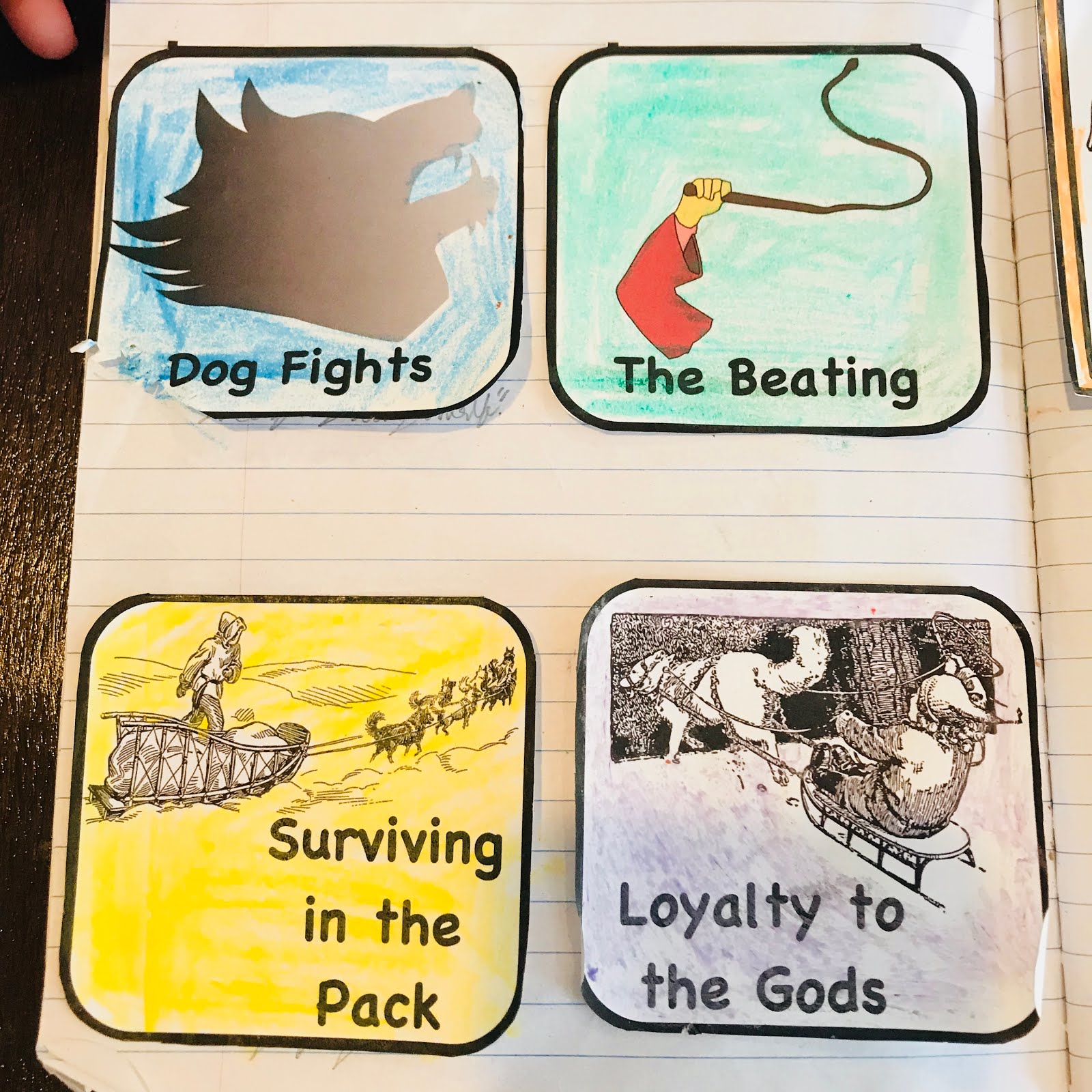 The Hermit Crabs Homeschool: White Fang Interactive Notebook