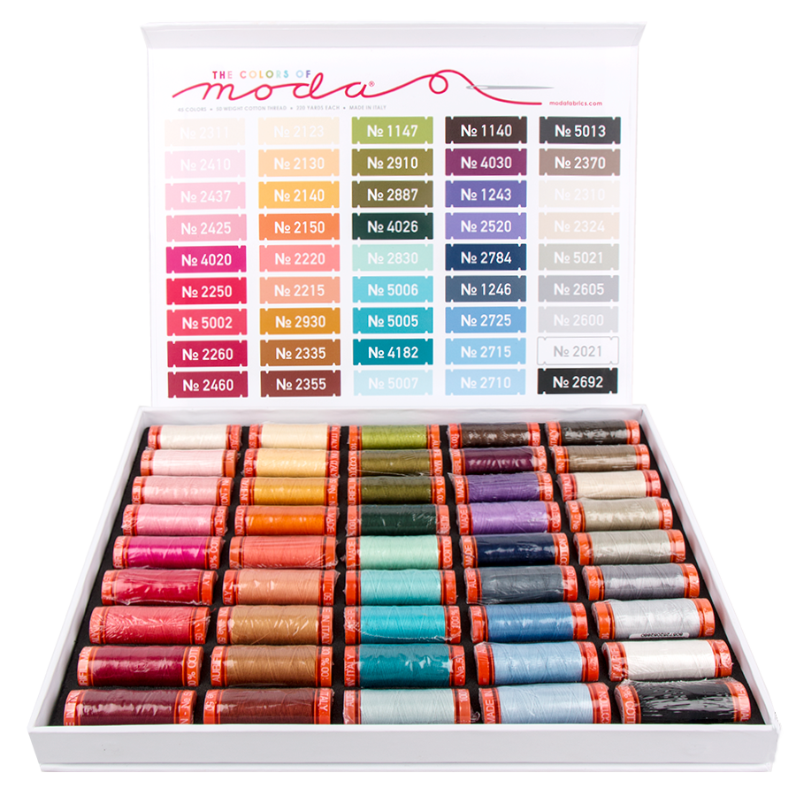 Aurifil Thread Weight Comparison | Fat Quarter Shop's Jolly Jabber ...