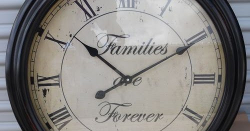 Treasure Box . . . . . 881-6463: Large Wall Clock -- Families Are ...