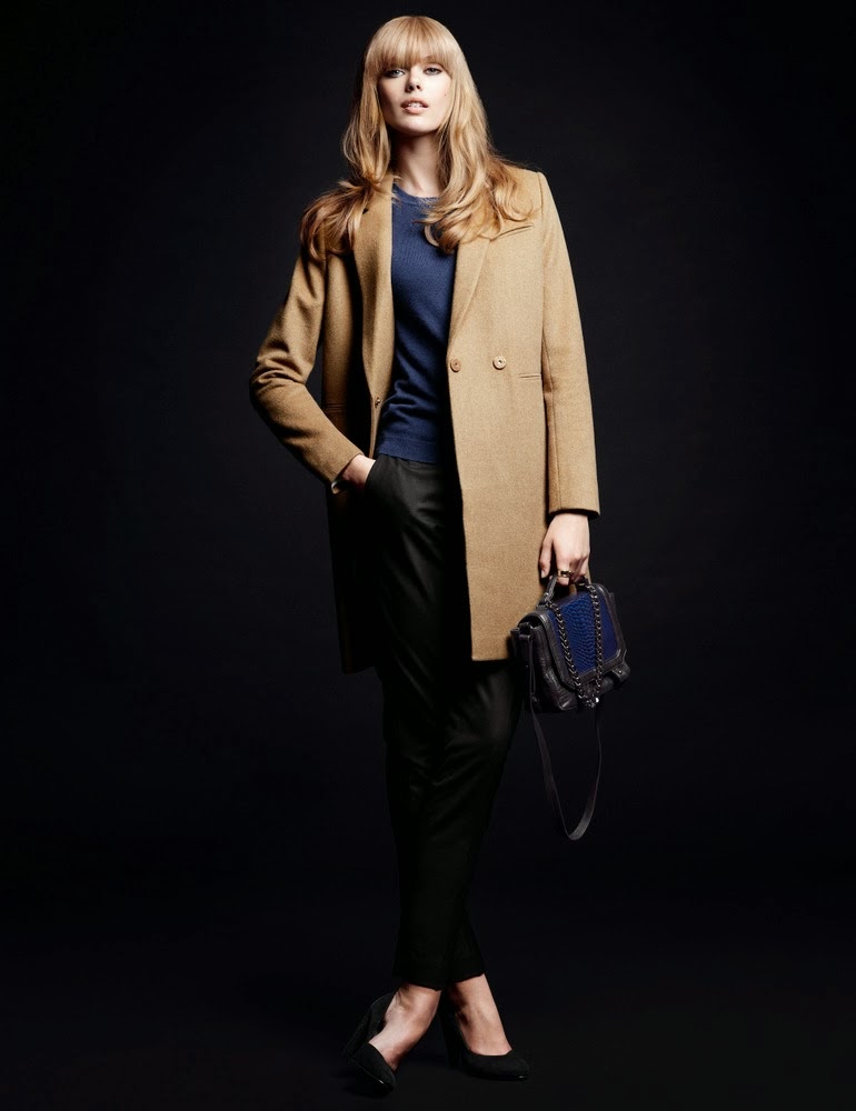 Frida Gustavsson poses for the H&M High Elegance Fall/Winter 2013 Lookbook