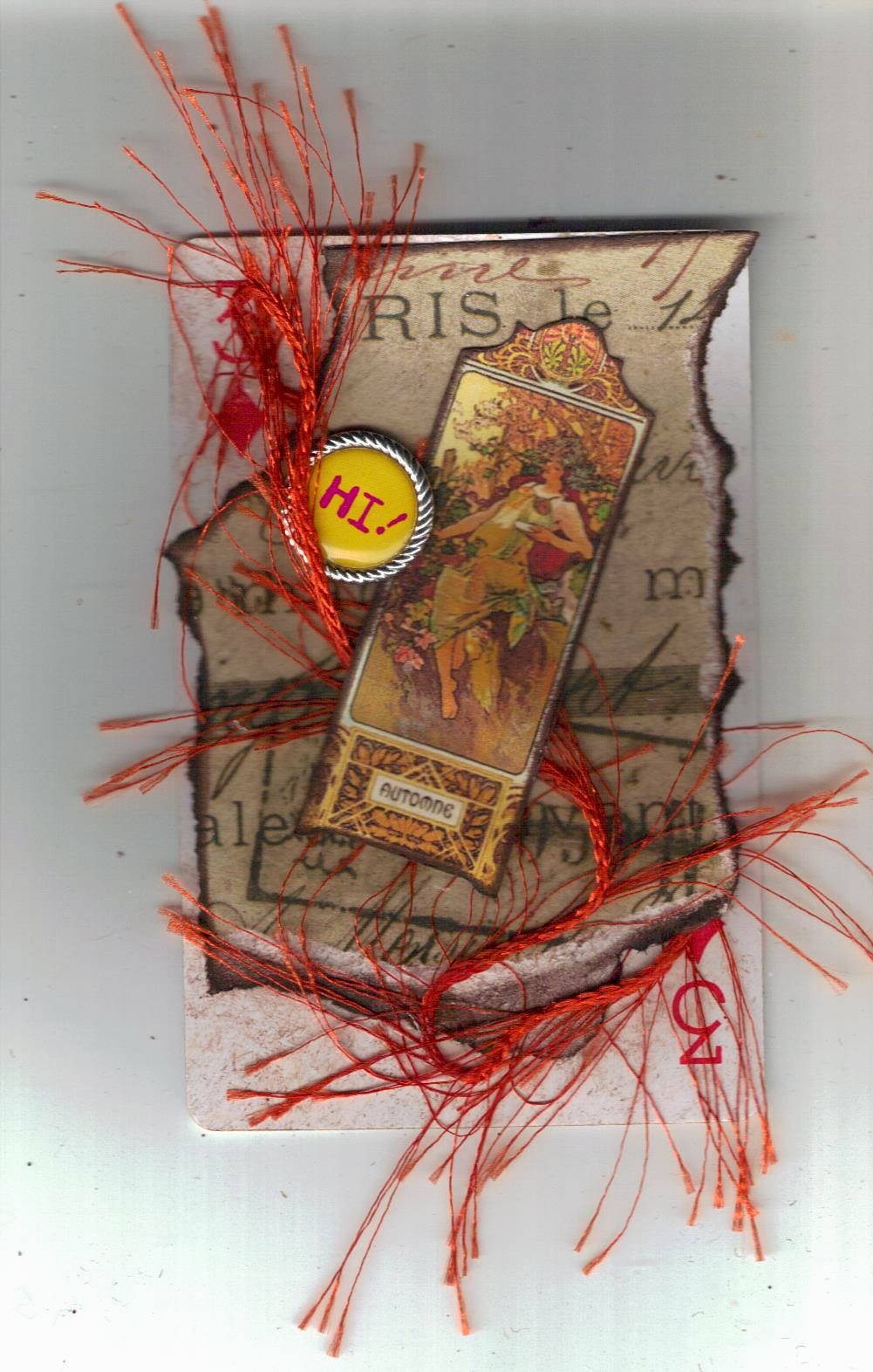 alteredartbypattie: Altered Playing Card