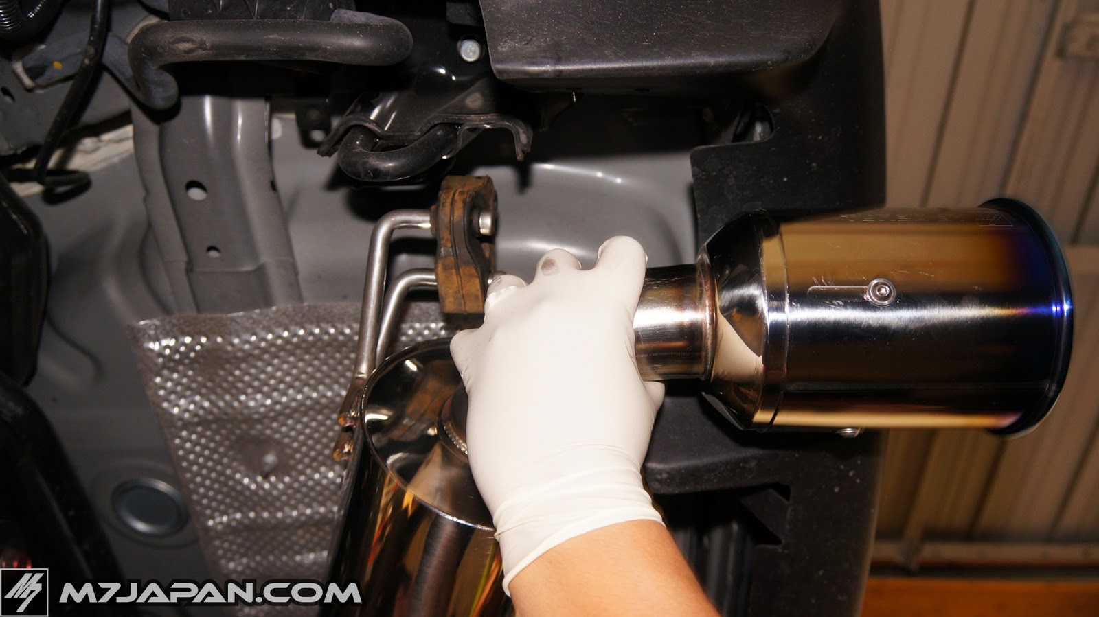 M7 USA: M7 Exhaust install on EVO X