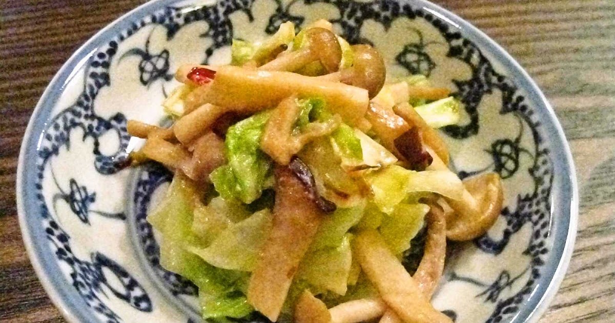 Recipes for Tom: Kyabetsu to kinoko no miso-itame / cabbage and ...