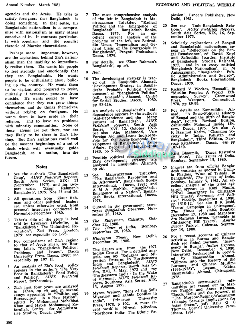 Ziaur Rahman and Bangladeshi Nationalism_Marcus Franda