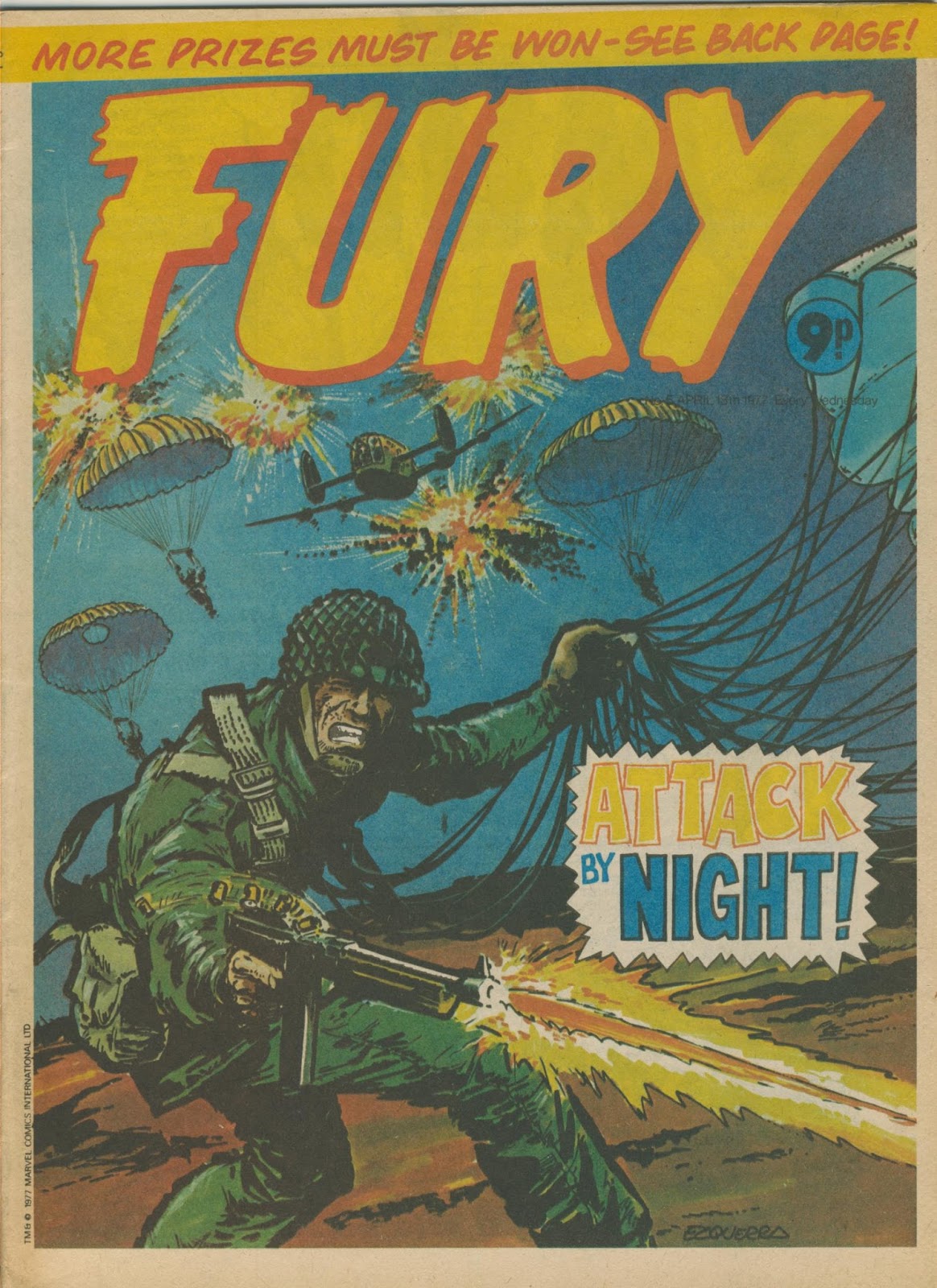 Boys Adventure Comics: Carlos Ezquerra cover gallery - Fury comic