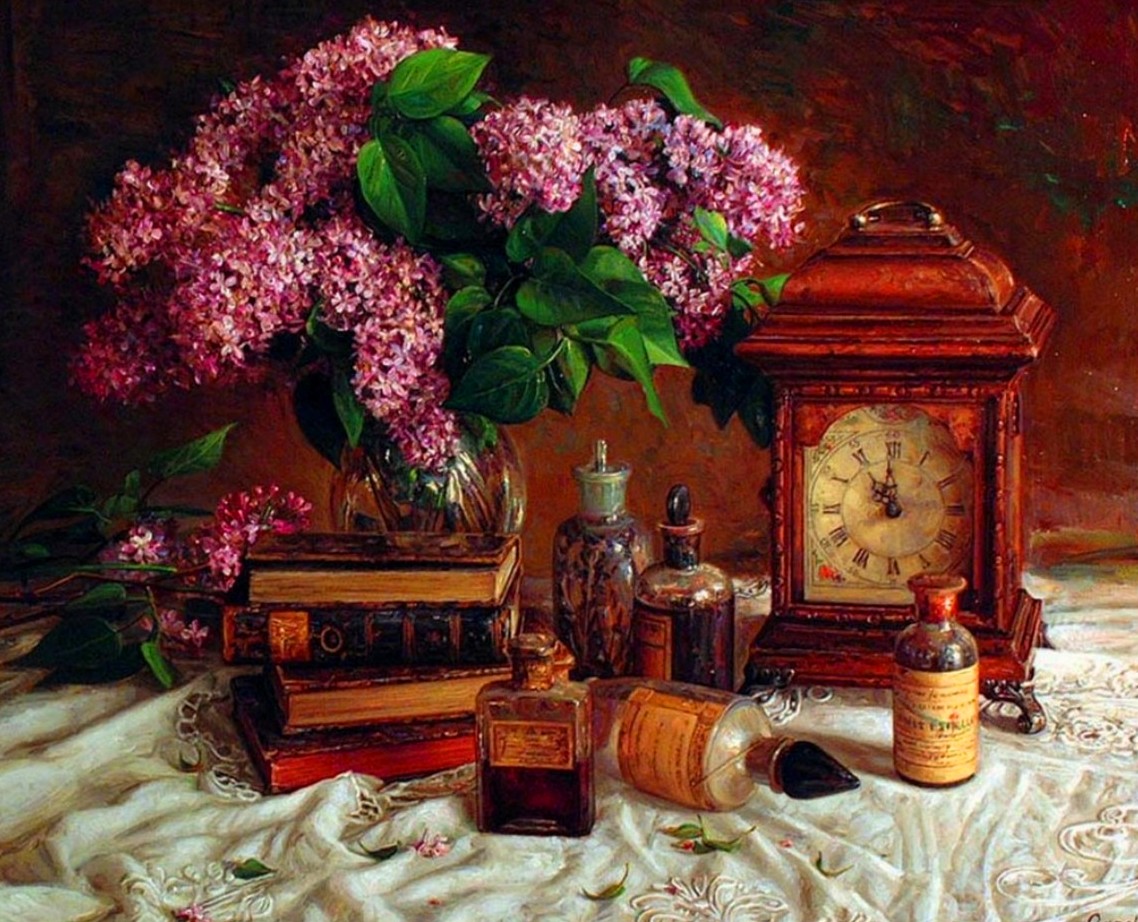 Historia y evolución de la pintura artística : GALERÍA BODEGONES DE FLORES