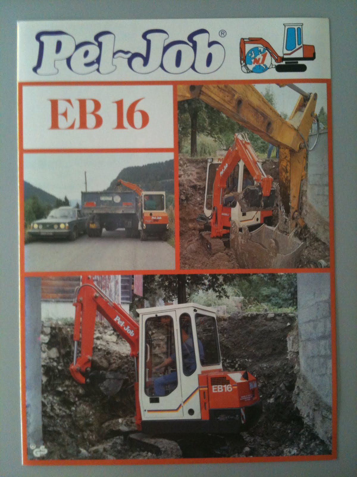 Earthmoving Machinery Sales Brochures: Pel-Job Mini Excavator EB16 #490