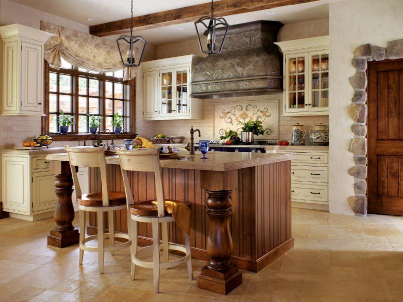 Create A Classic French Rustic Country Style Kitchen Design in the ...